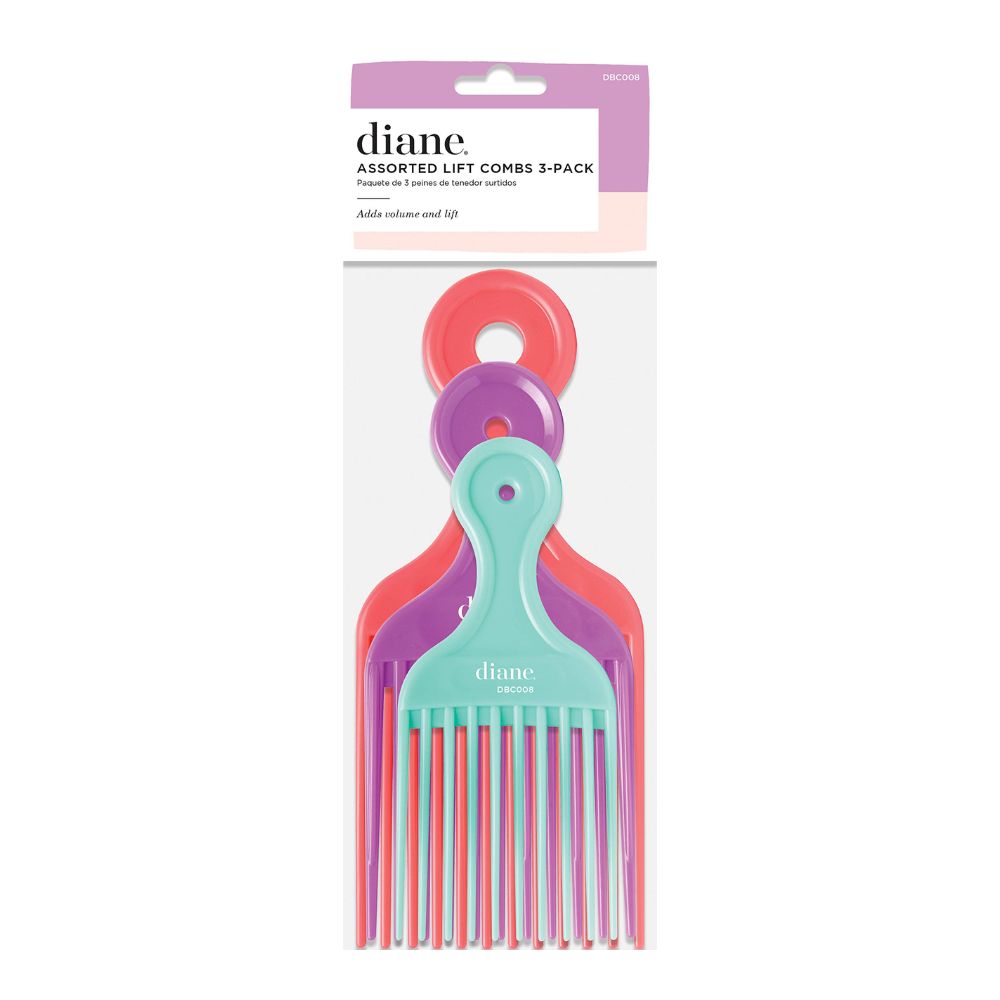 Diane Assorted Lift Combs 3 Pack — Frends Beauty