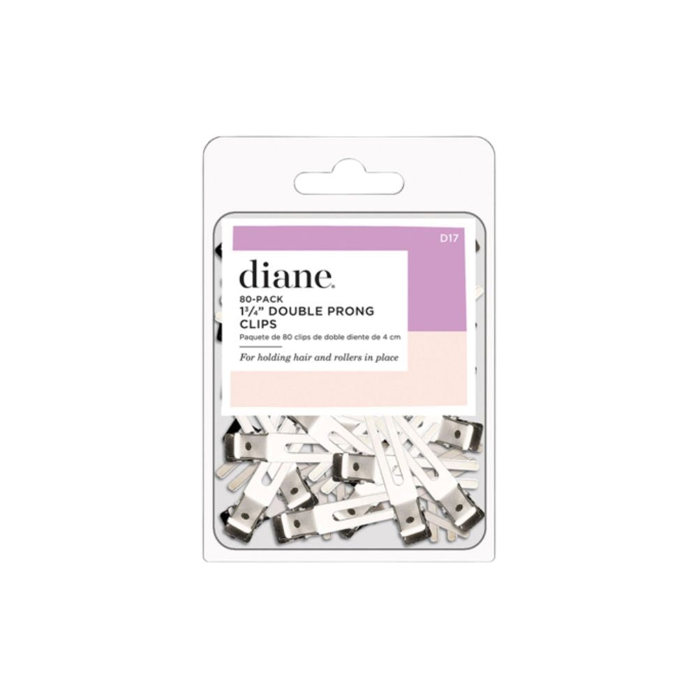 Diane 1 3/4 Inch Double Prong Clips 80pk — Frends Beauty
