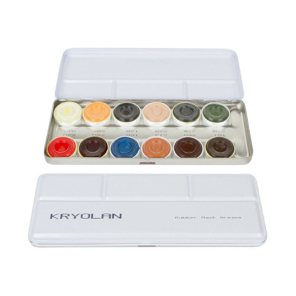 Kryolan Rubber Mask Grease B Palette — Frends Beauty