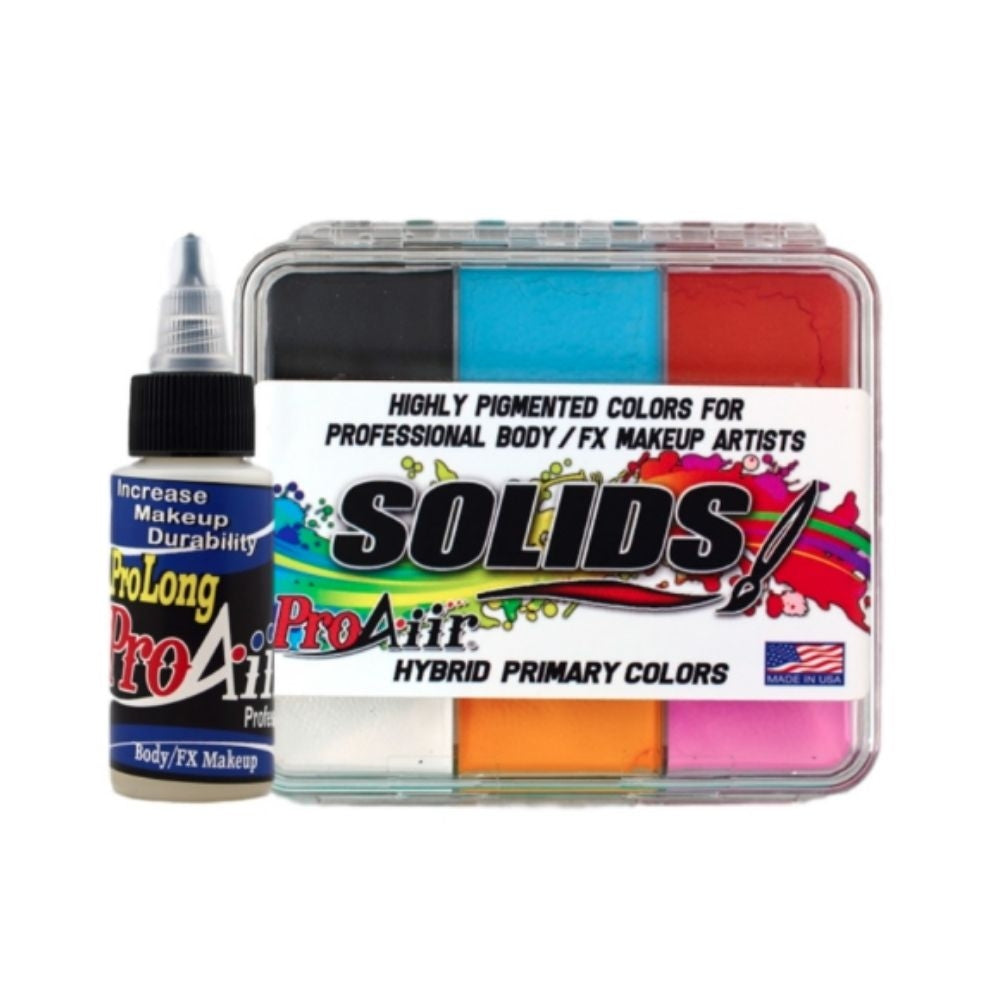 ProAiir Solids Hybrid Water Resistant Primary Colors Makeup Palette ...